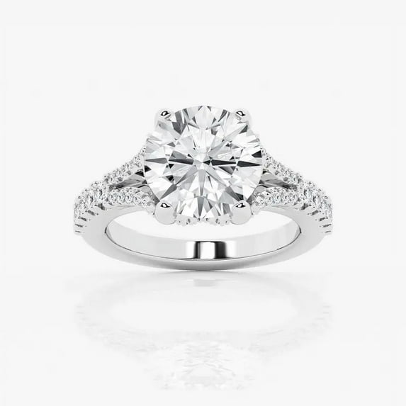 Divine Jewelry 1.8 Ct Lab Diamond Round Cut Wedding Ring - 14K White ...