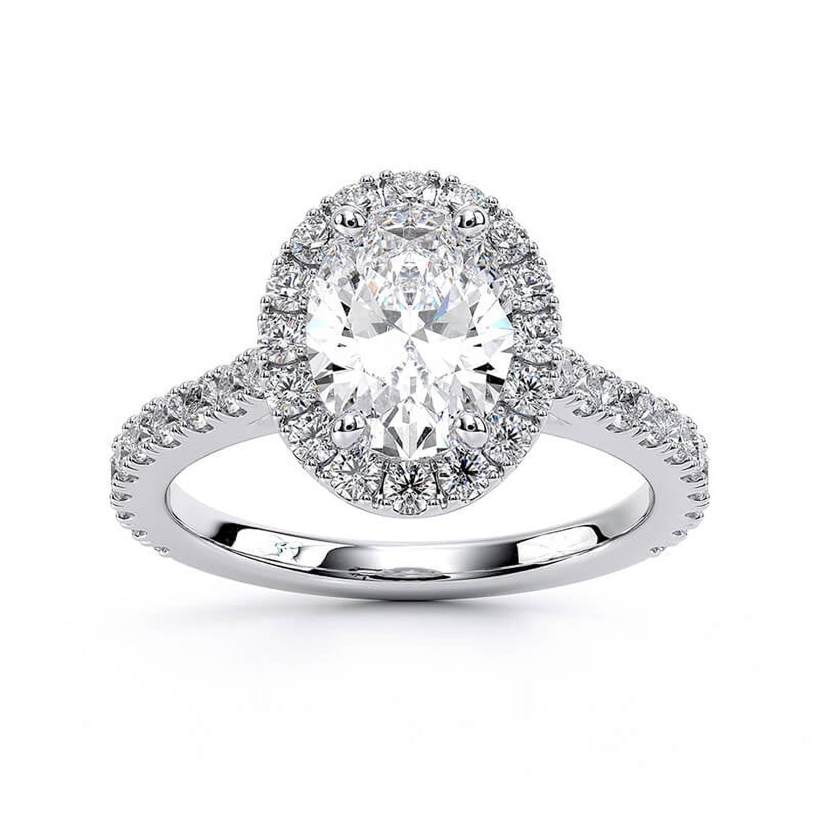 Divine Jewelry 1.85 Ct Excellent Oval Halo Vintage Engagement Ring for ...