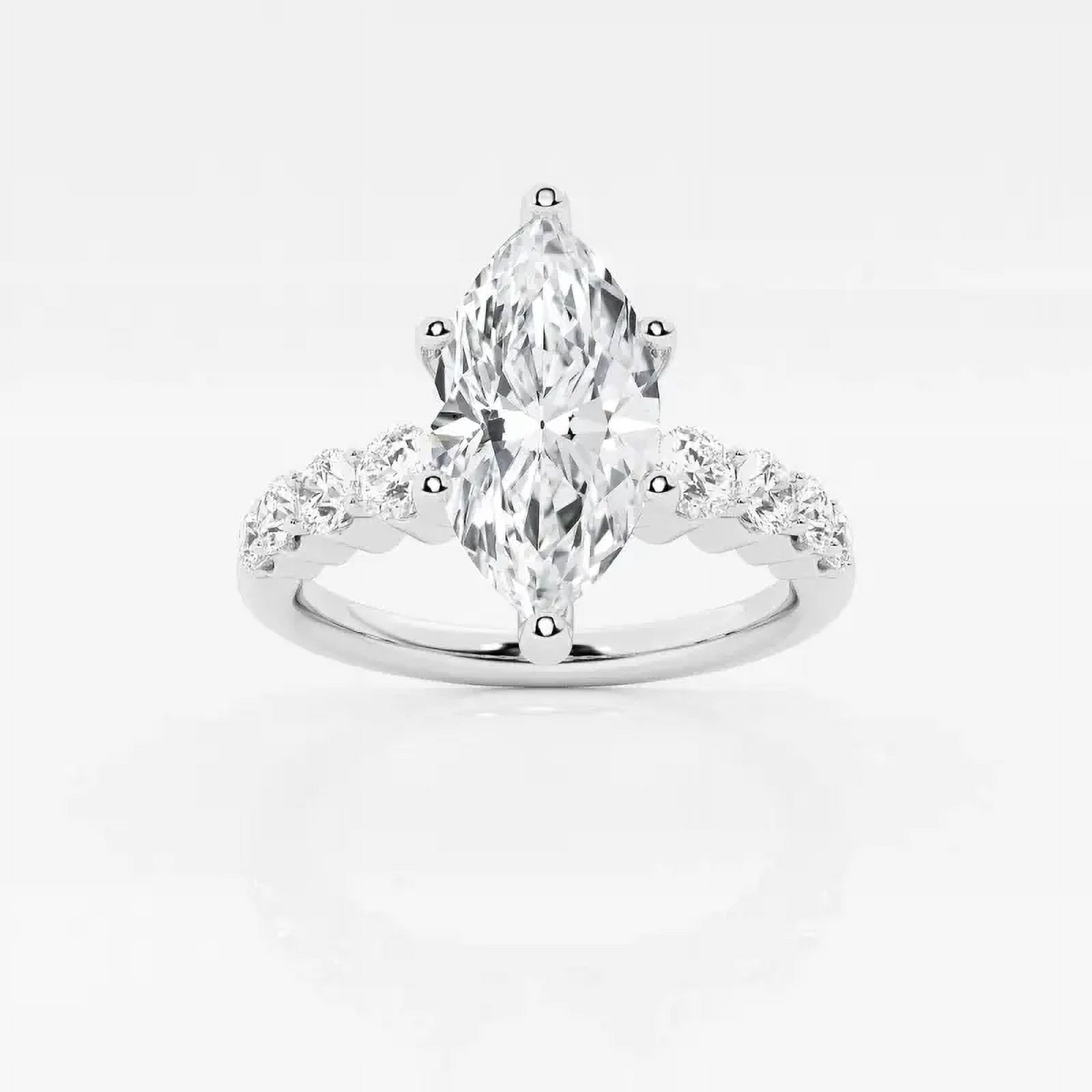 Divine Jewelry 2.1 Ct Marquise Cut Diamond Ring - White Diamond Wedding ...