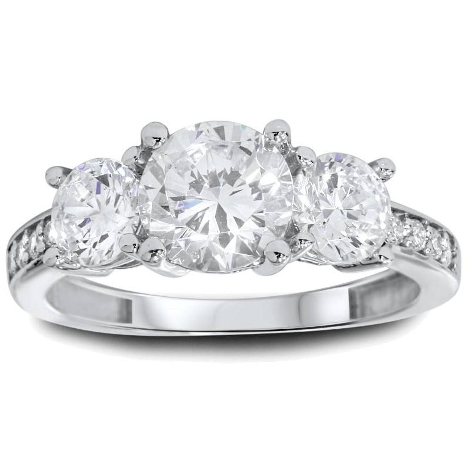 Divine Jewelry Unique 1.93 Ct Round Cut Moissanite Engagement Rings ...