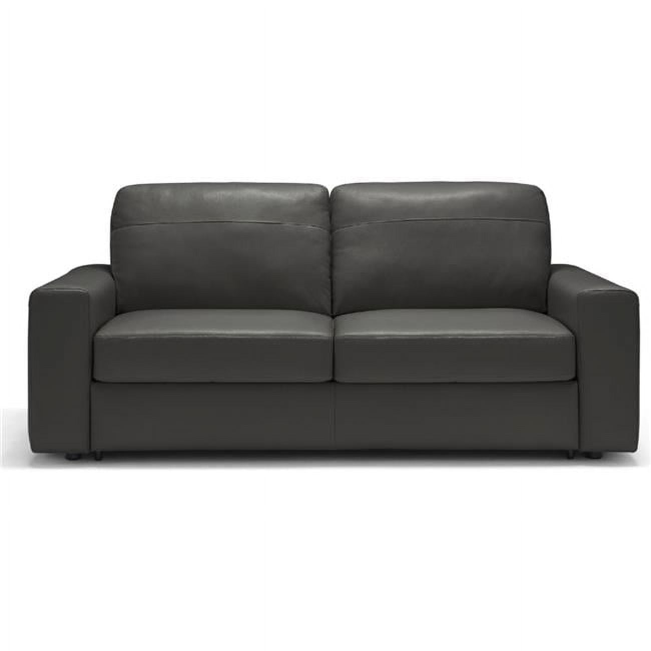 Divine Leather Sofa Sleeper for 3 Seater Couch with Pull Out Mattress ...