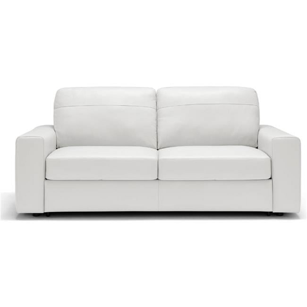 Divine Leather Sofa Sleeper for 3 Seater Couch with Pull Out Mattress ...