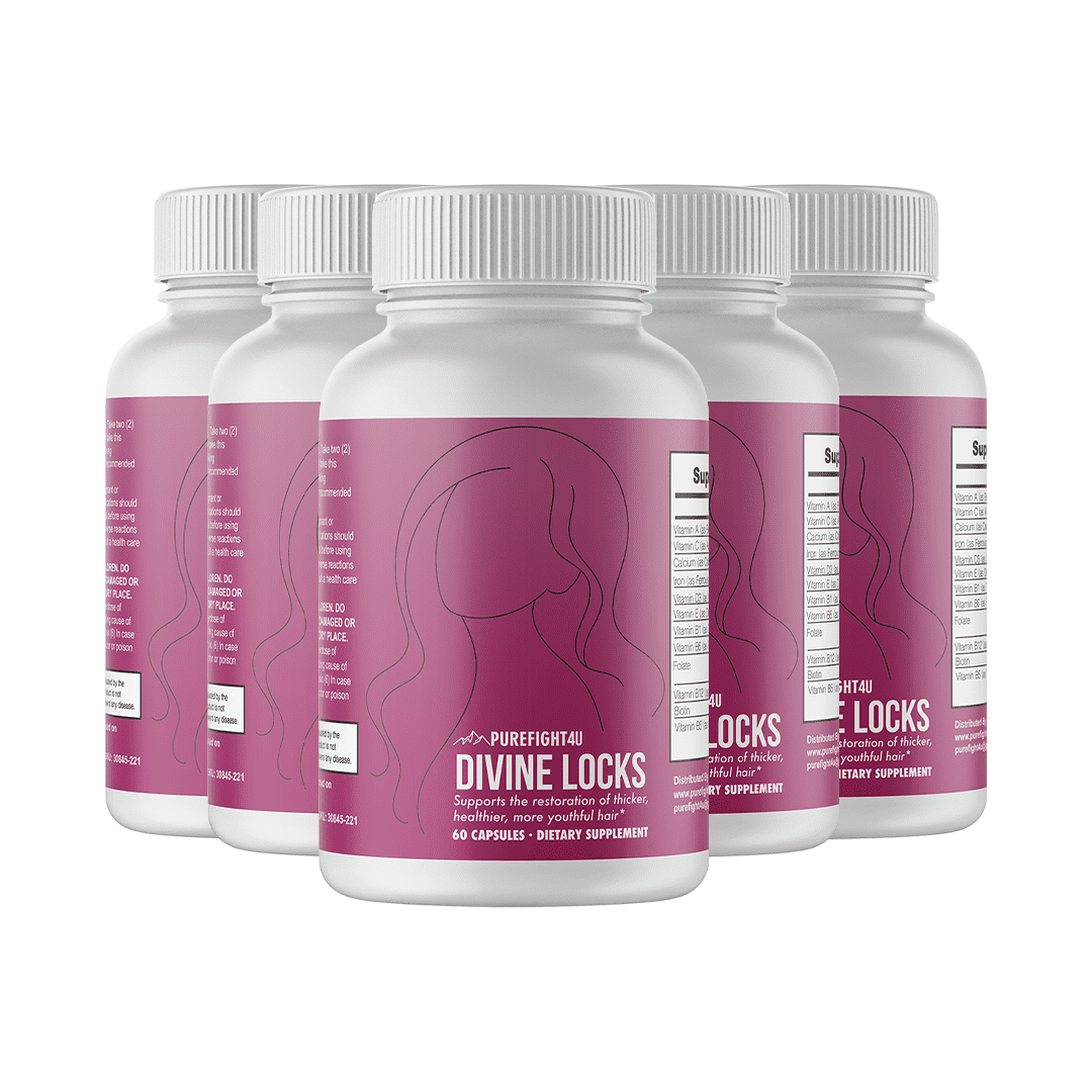 Divine Locks Complex Advanced Unique Hair Growth Vitamins-5 Bottles 300 Capsules - Walmart.com