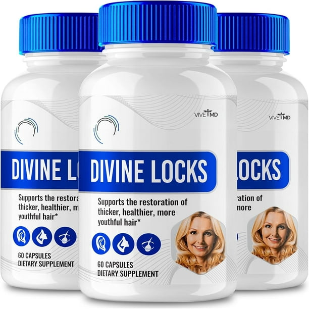 Divine Locks Hair Health Supplement Capsules, 3 Pack - Walmart Business Supplies