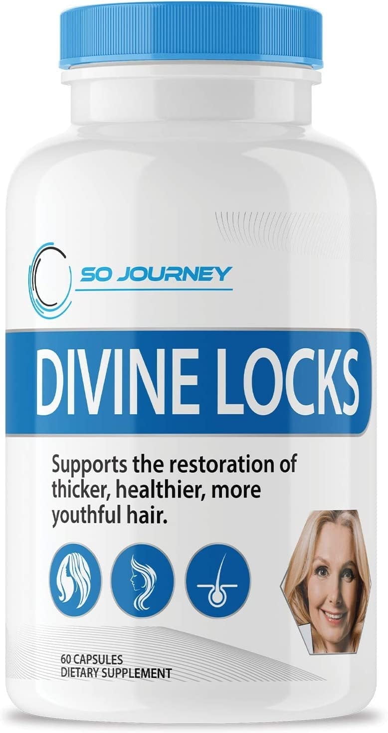 Divine Locks Supplement Complex Hair Vitamins 60 Capsules - Walmart.com