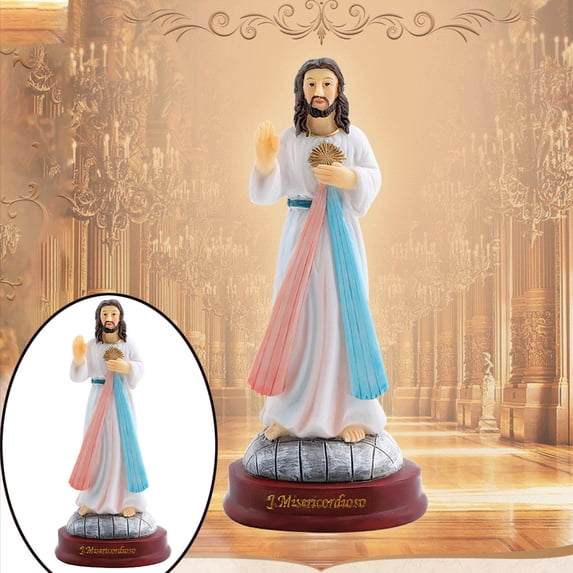 Divine Mercy Ascension Day Resin Catholic Statue Desktop Ornament for ...