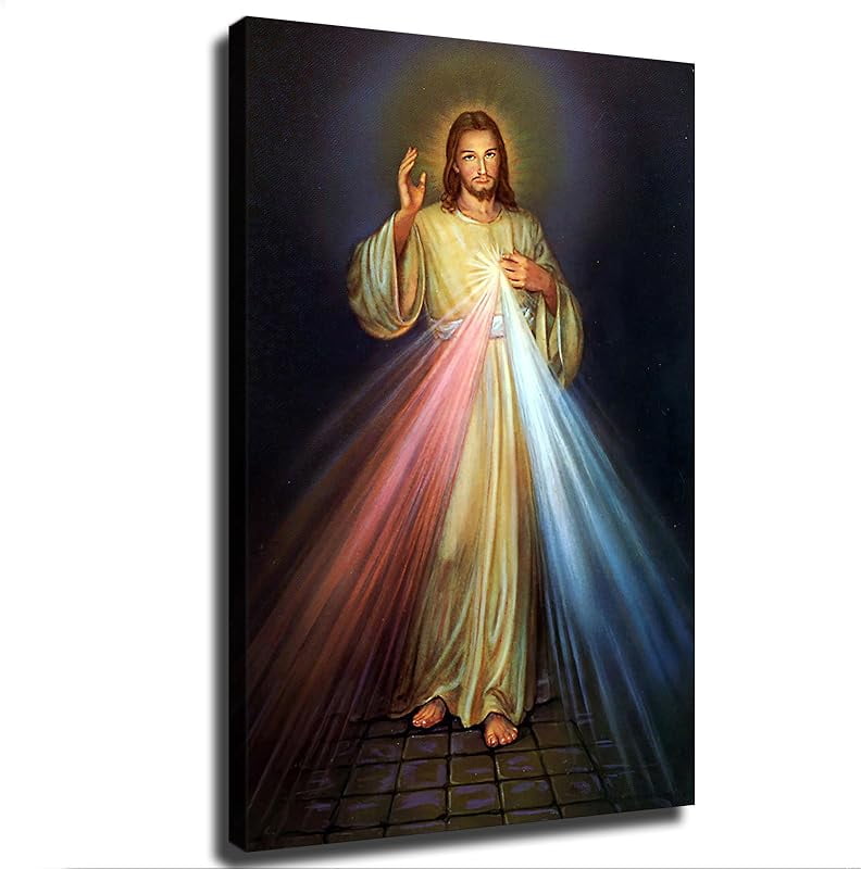 Divine Mercy Image - Jesus Canvas Poster Modern Aesthetic Picture Wall ...