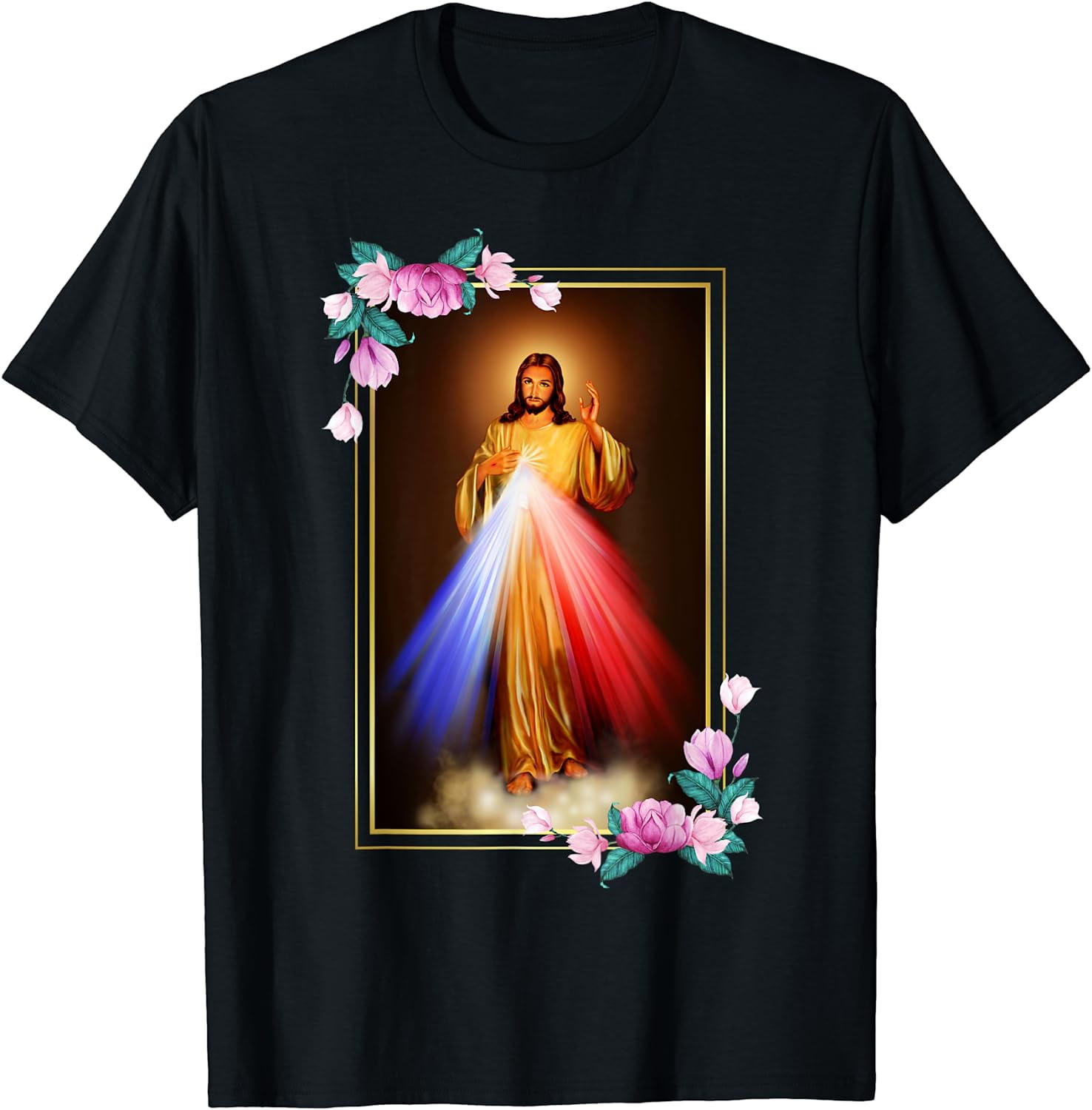 LJJ Divine Mercy Jesus Christ Sacred Heart T-Shirt, Lightweight ...