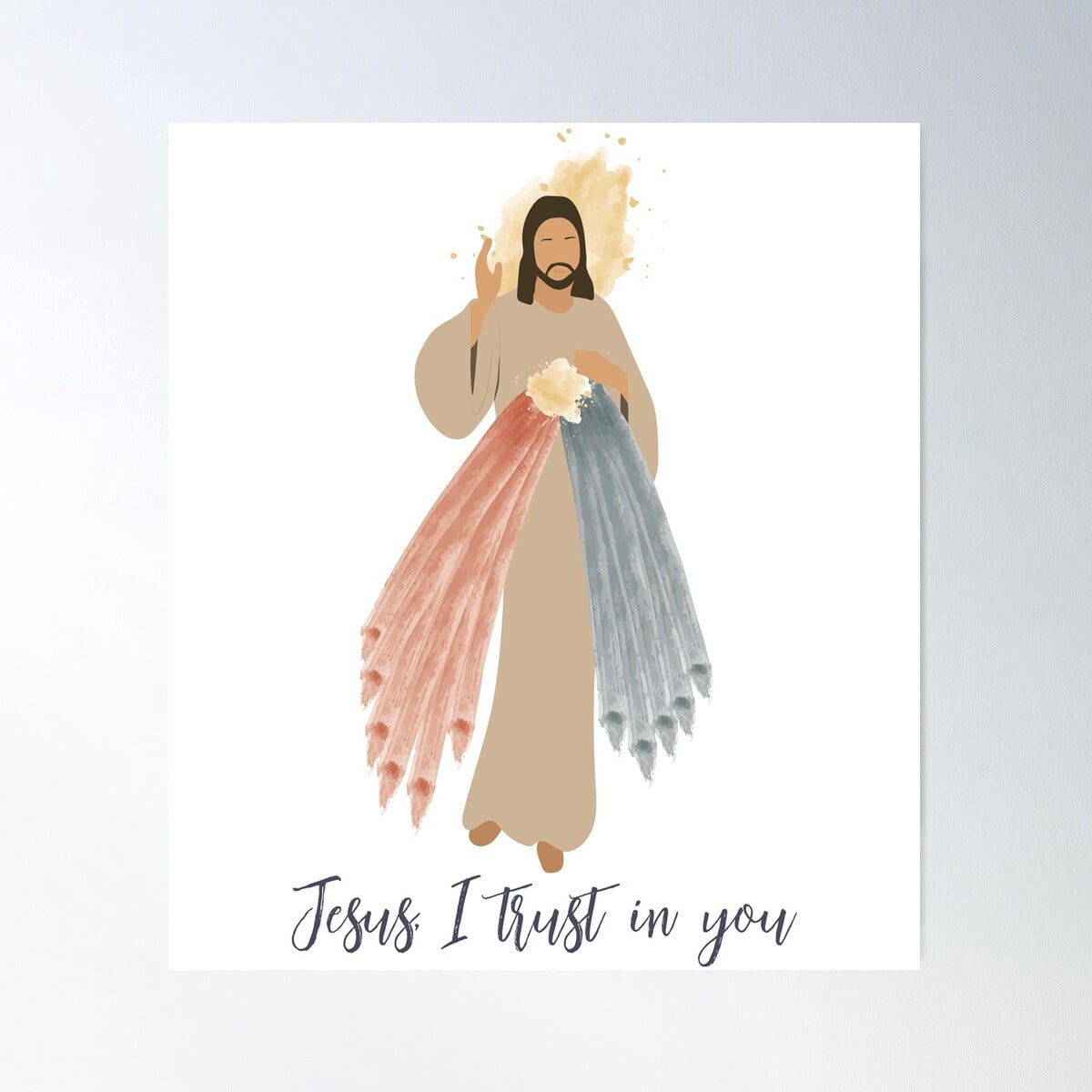Divine Mercy Poster Wall Art, Modern Wall Decor For Living Room Bedroom ...