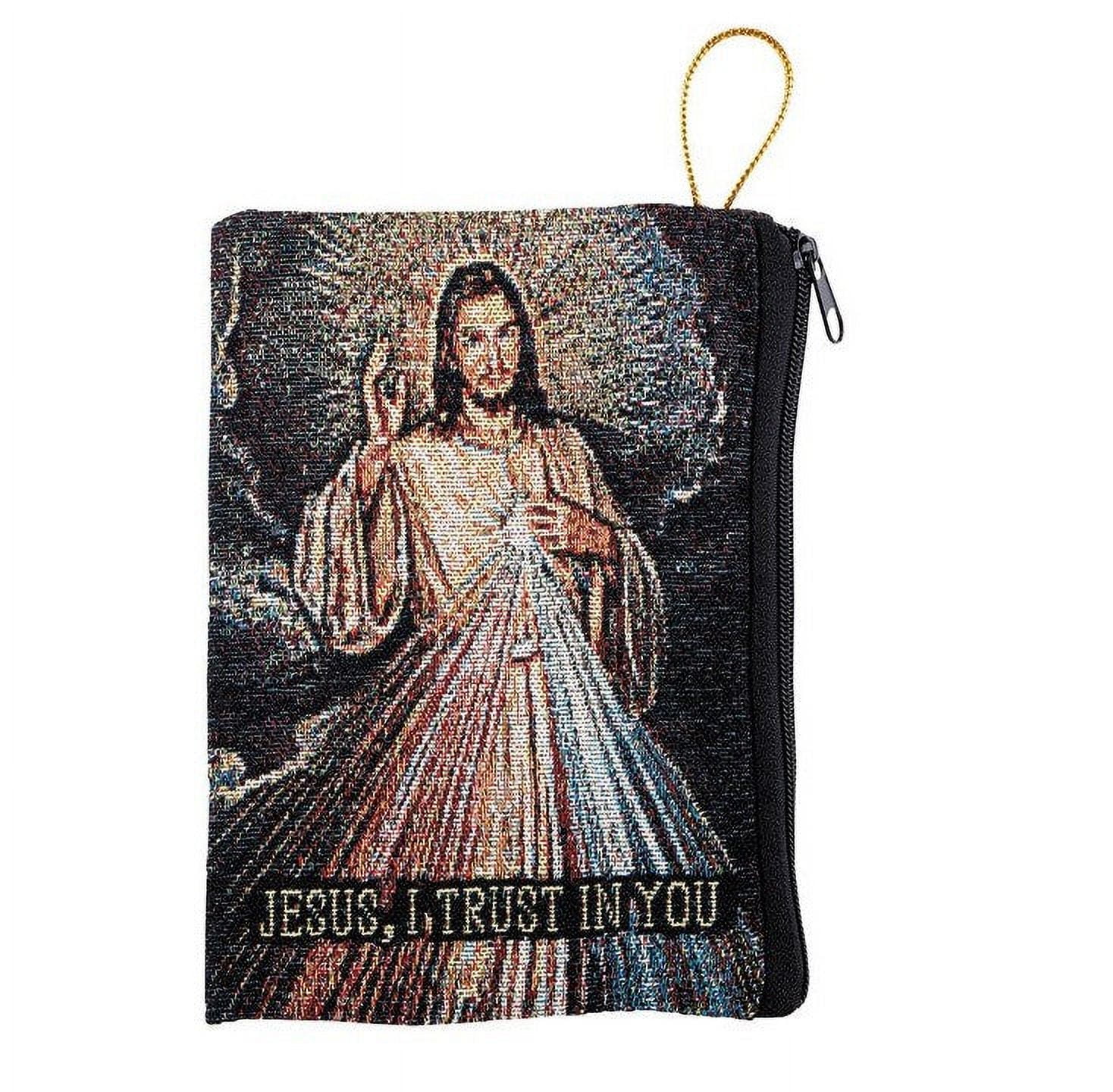 Divine Mercy Tapestry Rosary Bag - Walmart.com