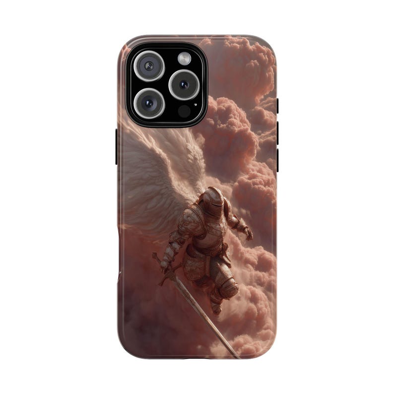 Divine Sky Warrior Knight in Armor Heavenly Battle Case for iPhone 17 ...