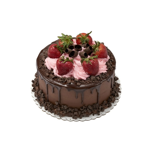 Divine Strawberry Round Cake - Walmart.com