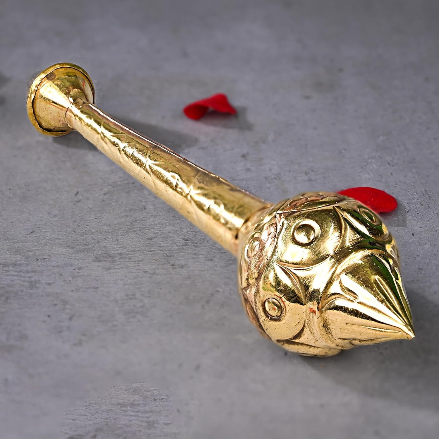 The Divine Tales Pure Brass Made Hindu Religious Lord Hanuman Bajrang Bali Gadha Hanuman Ji Gada ...