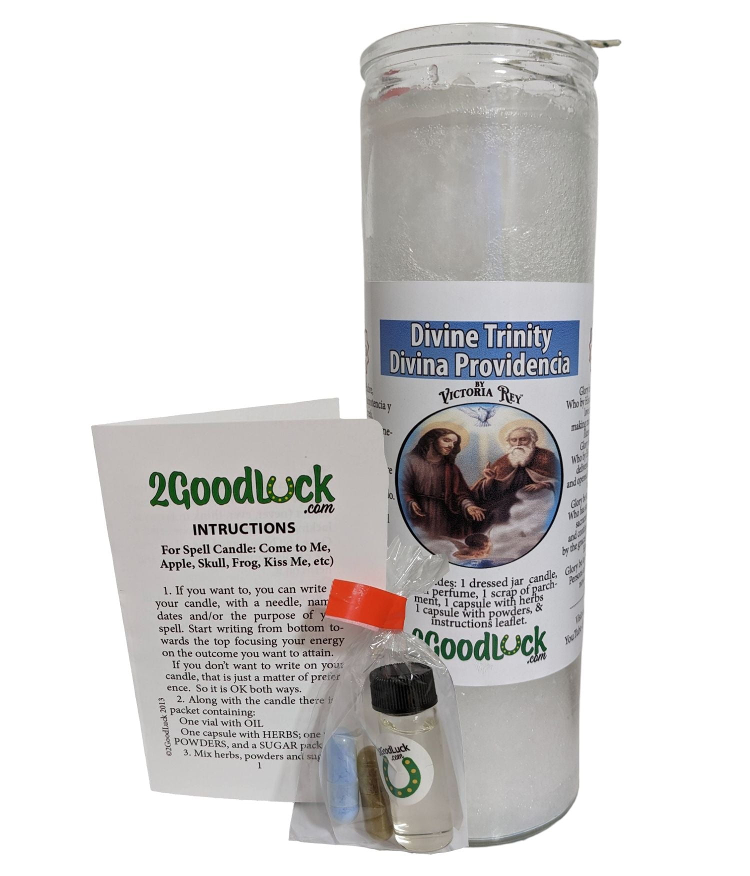 Divine Trinity Dressed Candle Kit - Divina Providencia - Walmart.com