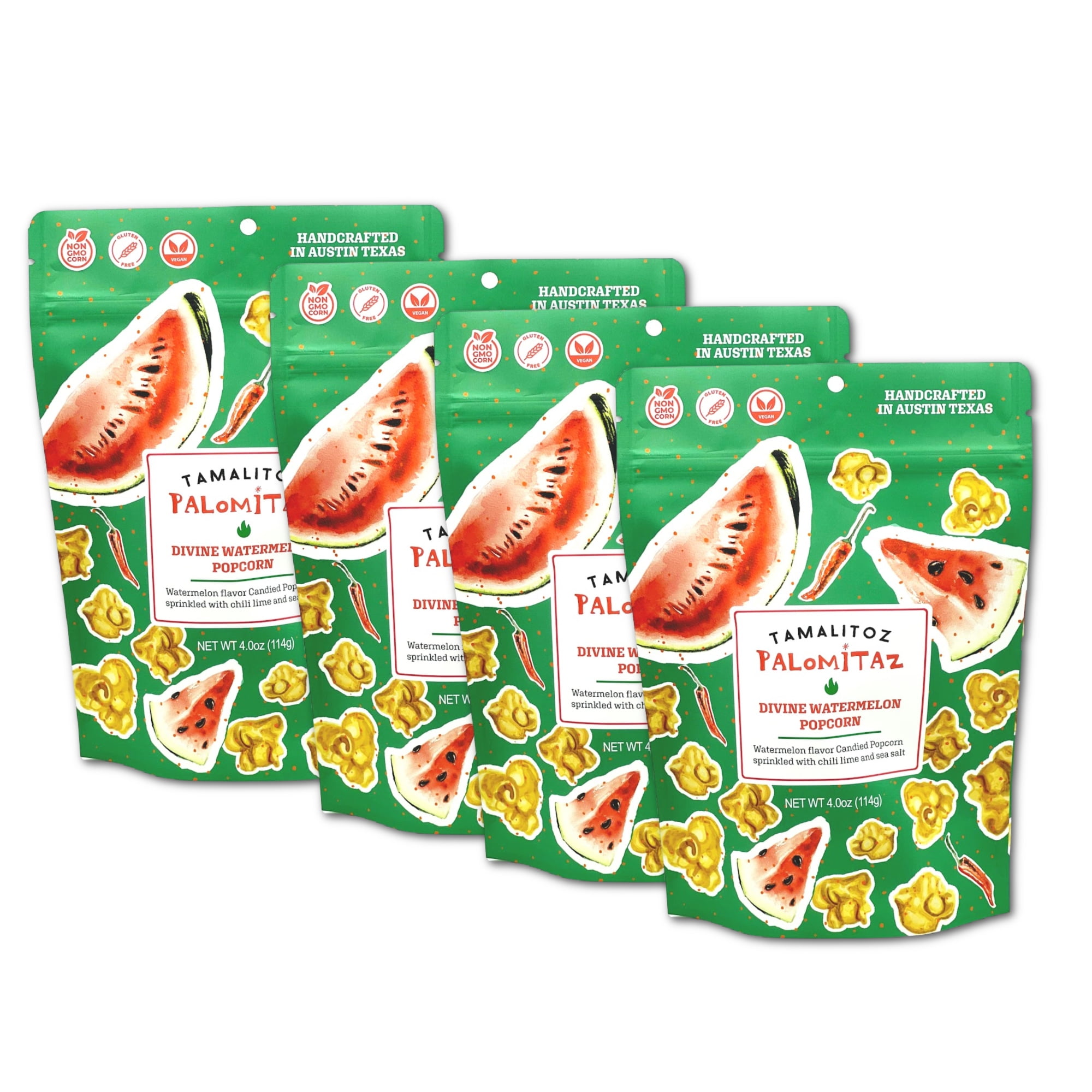 Divine Watermelon Palomitaz Popcorn by Sugarox 4pk - Walmart.com