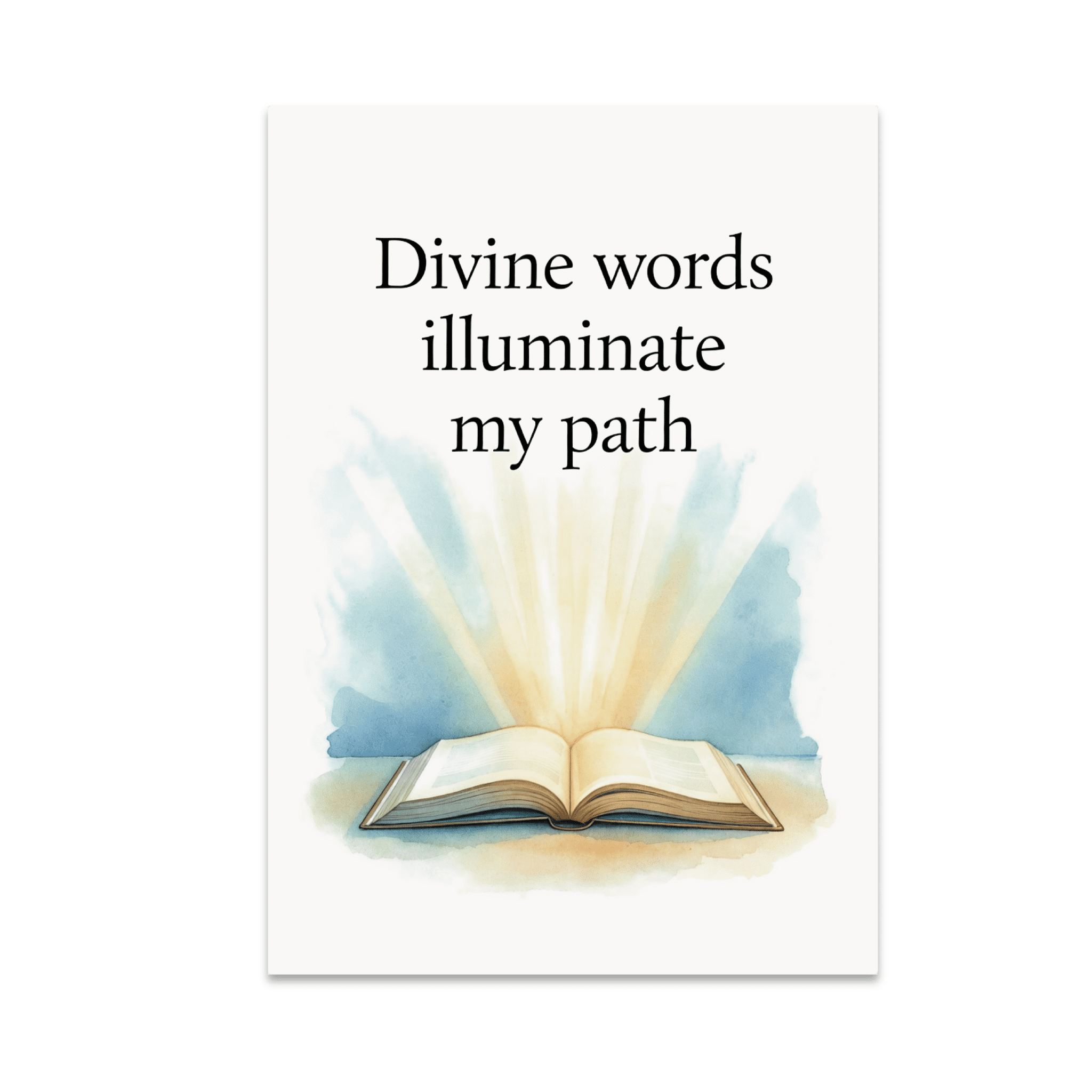 Divine Words Illuminate My Path - Spiritual Decor - 13x19 Poster Print ...