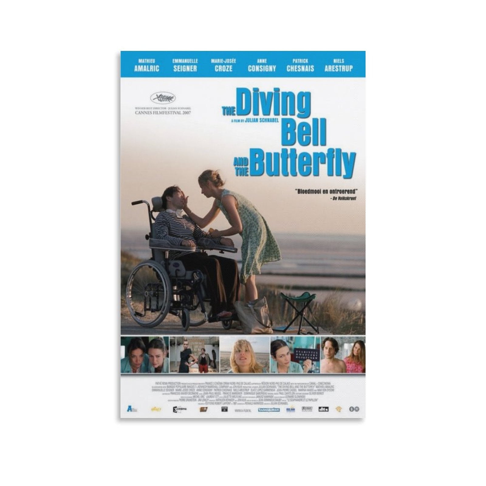 The Diving Bell And The Butterfly Movie Poster Canvas Wall Art Poster ...