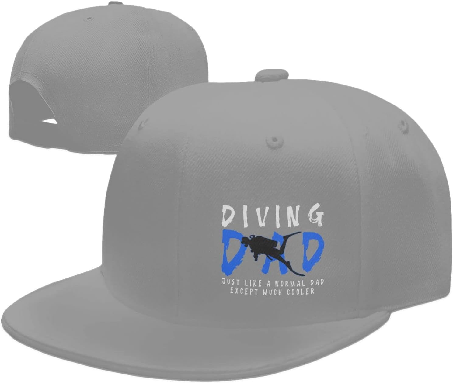 Diving Dad Flat Bill Baseball Cap Snapback Hats for Men & Women - Walmart.com