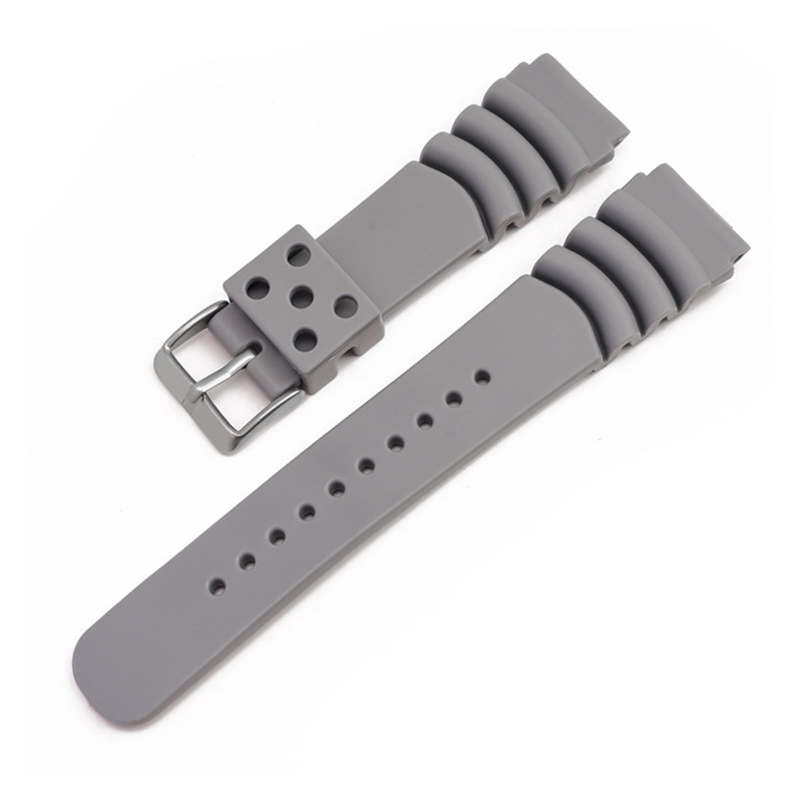 Diving Fluorine Rubber Watch Band 20mm 22mm 24mm Waterproof Sport Wrist ...