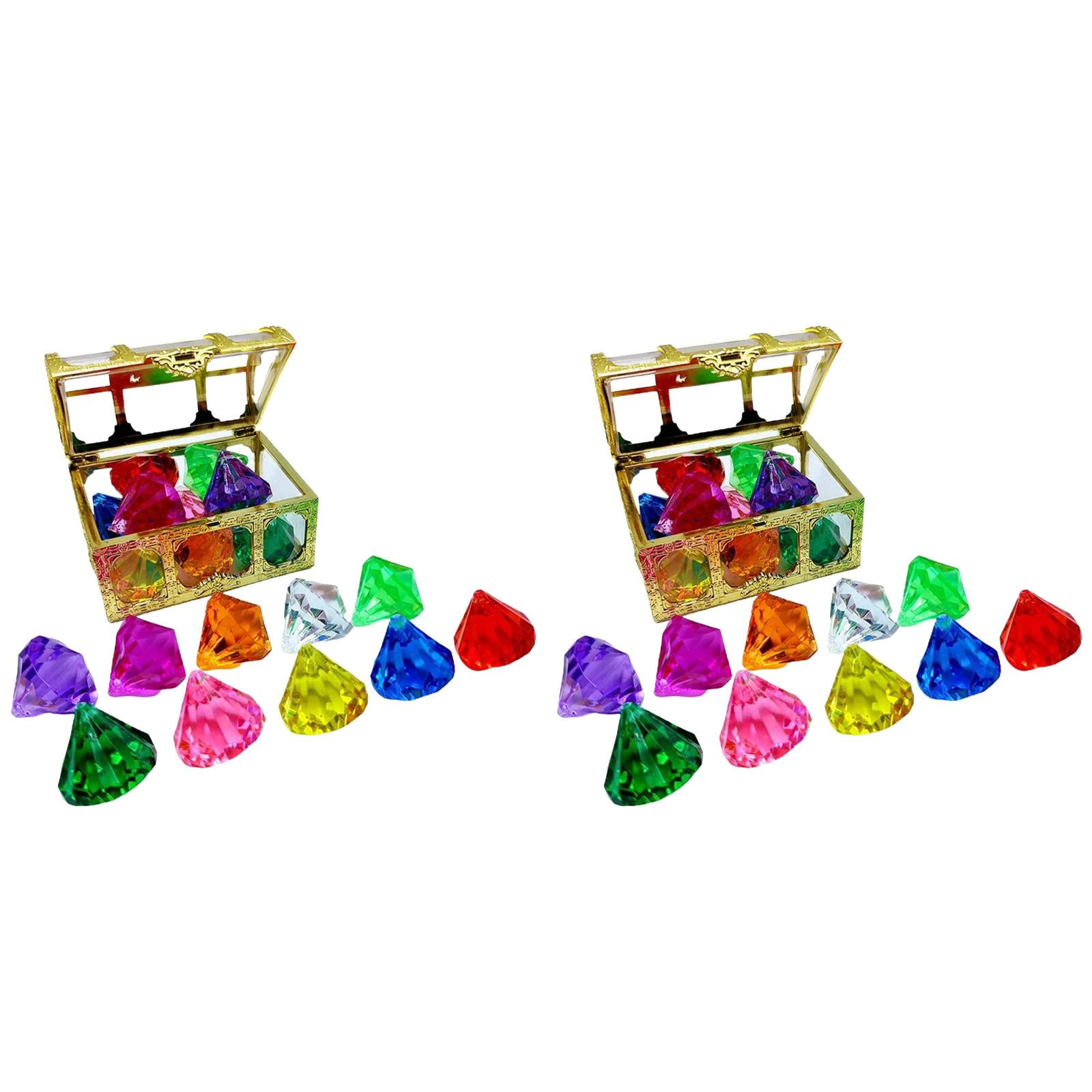 Diving Gem Pool Toy Diamonds Stimulation Gemstones Decorative Acrylic ...