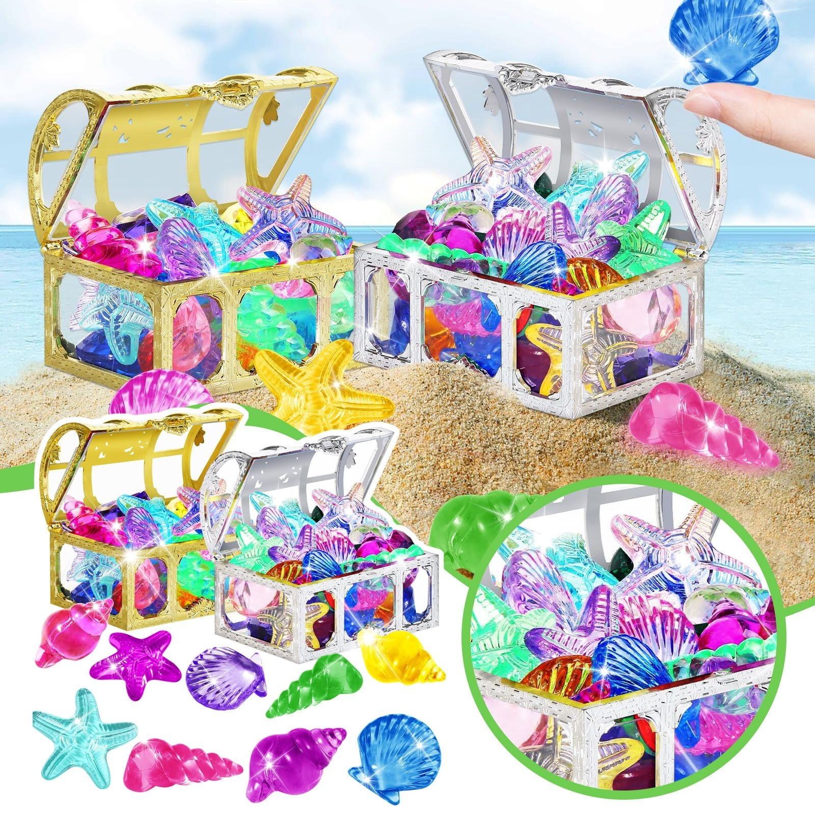 Diving Gems Pool Toys Sinking Diving Gems Dive Crystals Summer ...