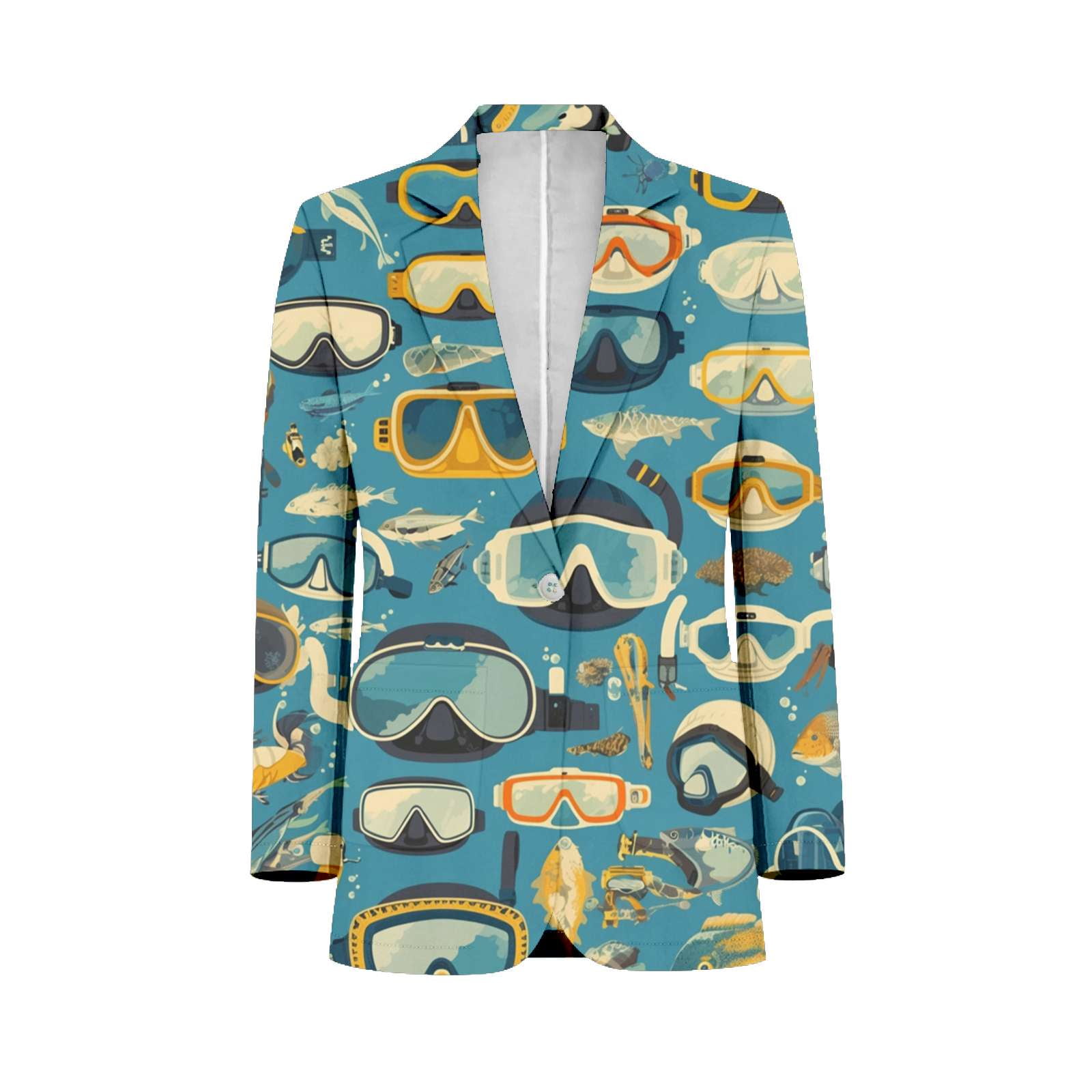 Diving Goggles Diving Enthusiast Men Blazers Slim Clothing Summer ...