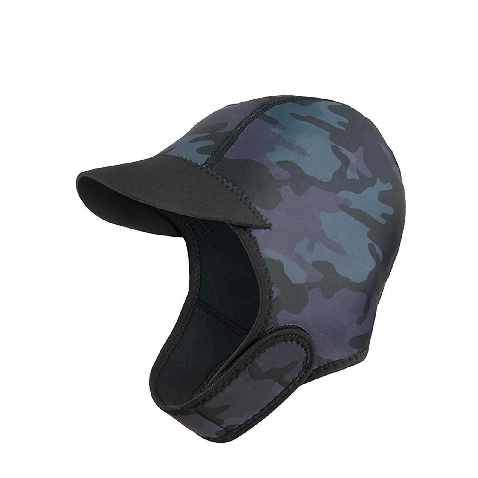 Diving Hood 2mm Neoprene Swim Cap With Chin Strap Stretchable Diving ...