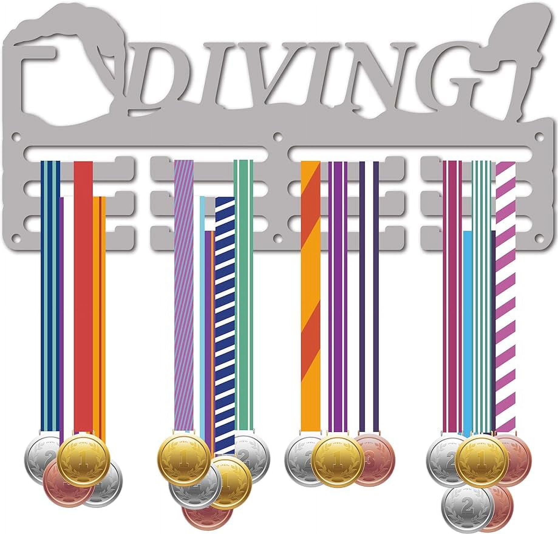 Diving Medal Holder Display Medal Hangers Rack Sports Metal Hanging ...
