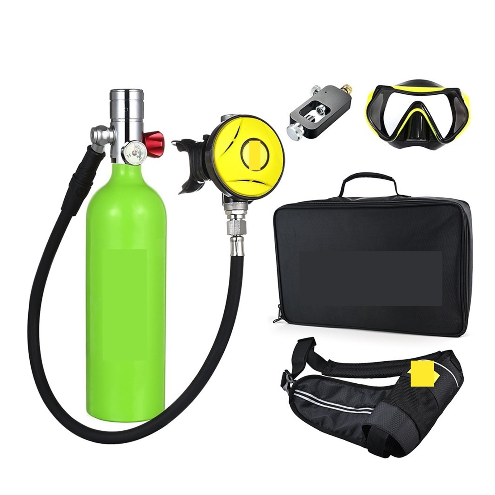 Diving Oxygen Cylinder 1L Capacity Portable Diving Respirator ,Safe and ...
