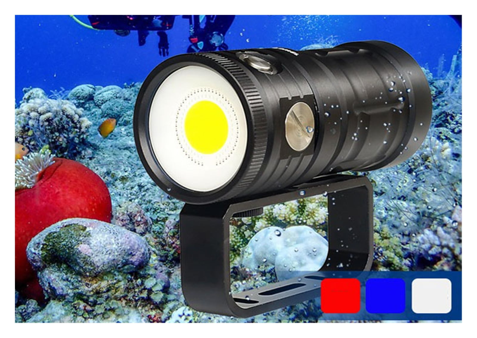 Diving Photography Lamp 18000Lumens Underwater Waterproof Tactical ...