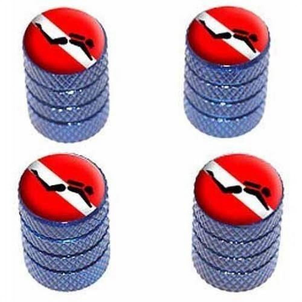 Diving Scuba with Scuba Symbol Tire Rim Wheel Aluminum Valve Stem Caps ...