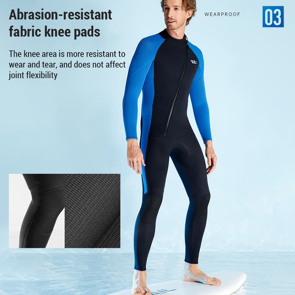 Diving Suit,Suit Men One Piece Body One Piece Men Sleeve Suit Swimwear ...