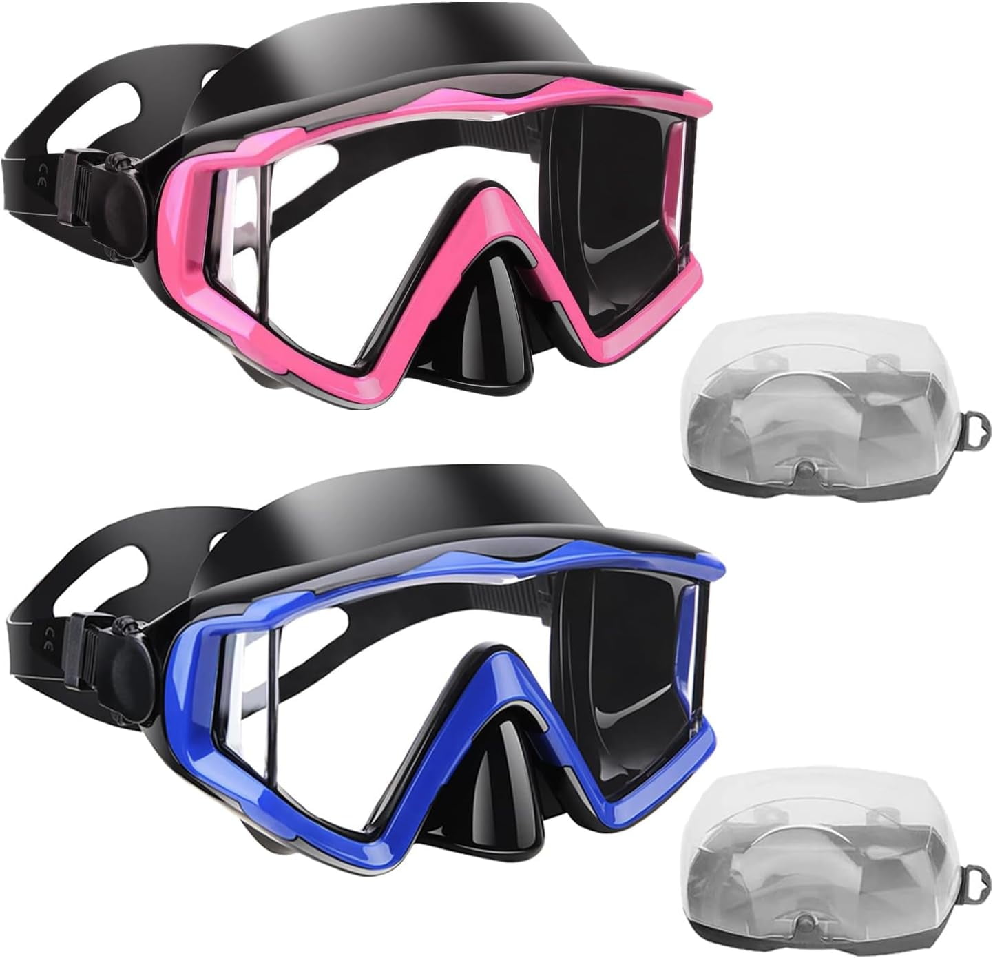 Diving mask Anti-Fog Swimming Snorkel mask Suitable for Adults Scuba Dive Swim Snorkeling ...