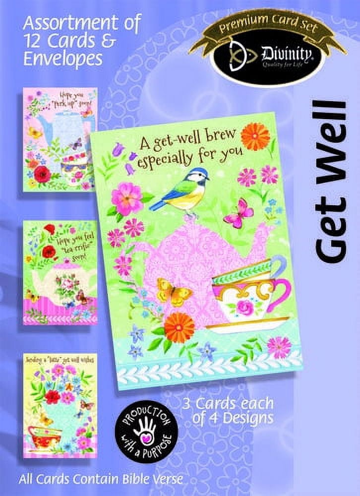 Get Well Cards Set of 12 - Walmart.com