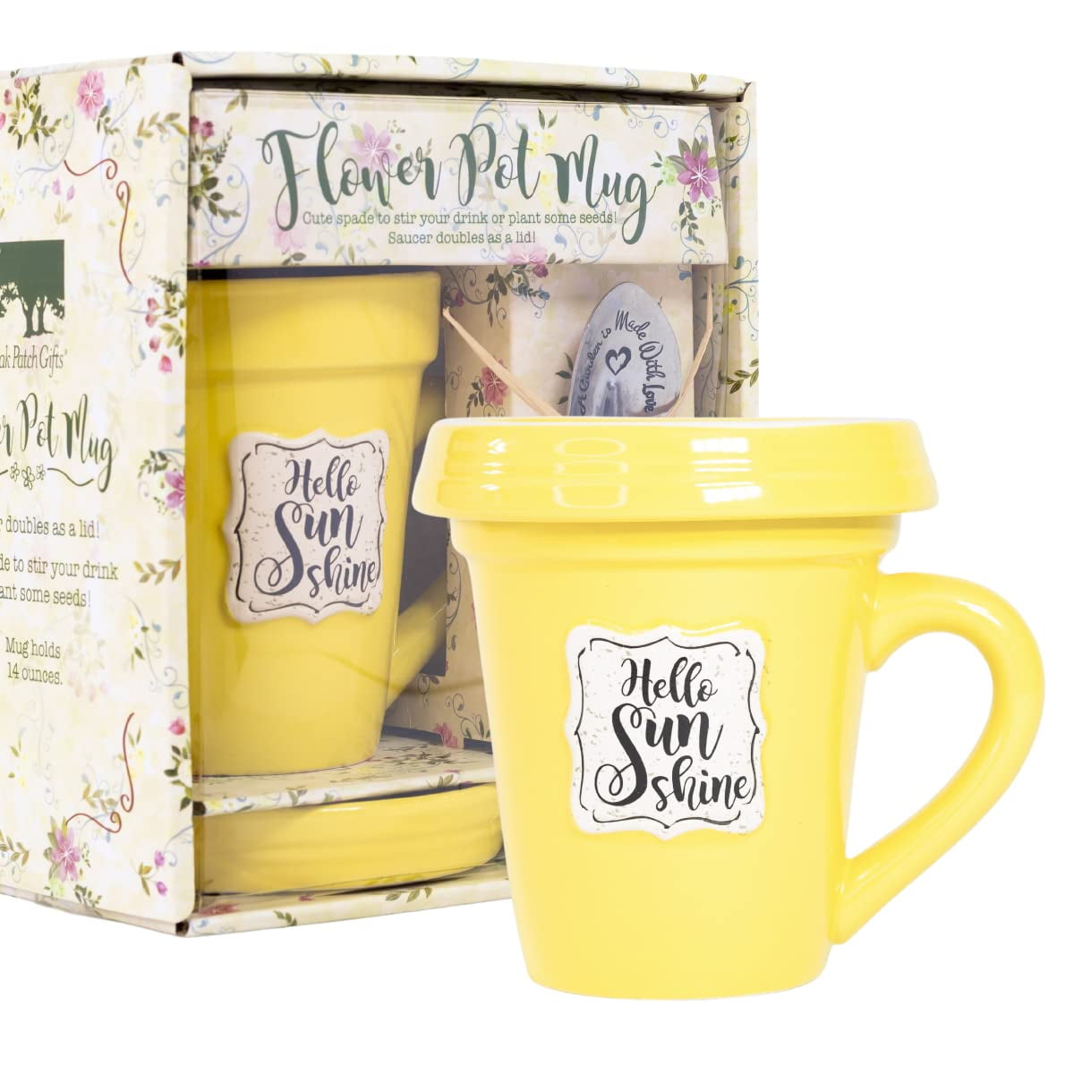 Yellow Flowerpot Mug - Hello Sunshine - Walmart.com