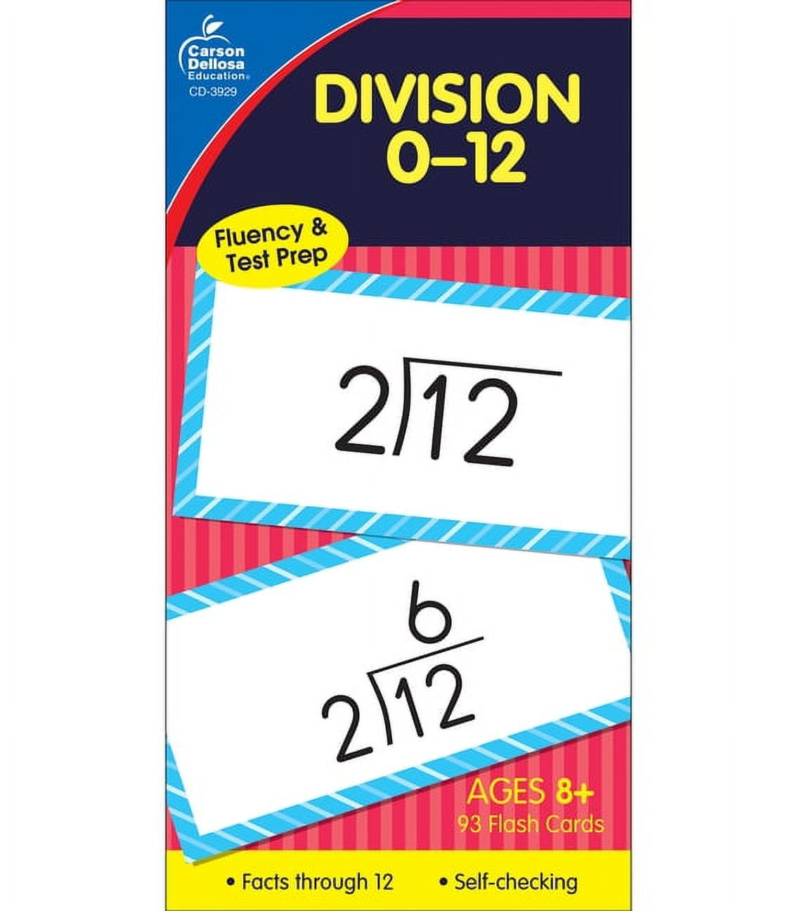Division 0-12 Flash Cards (Cards) - Walmart.com