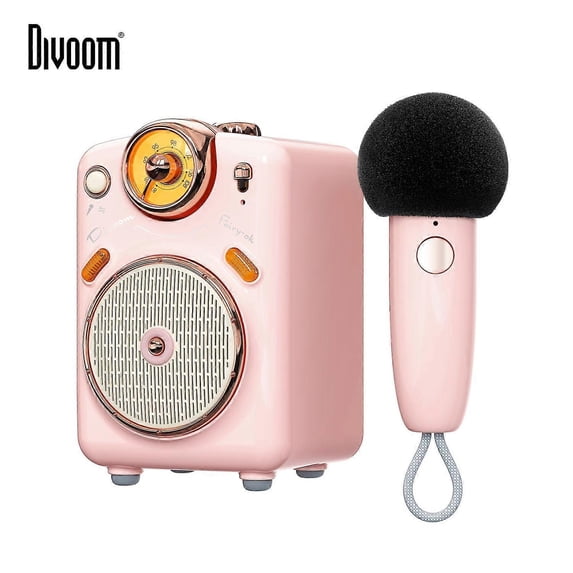 Divoom Fairy-OK Portable Bluetooth Speaker with Microphone Karaoke ...
