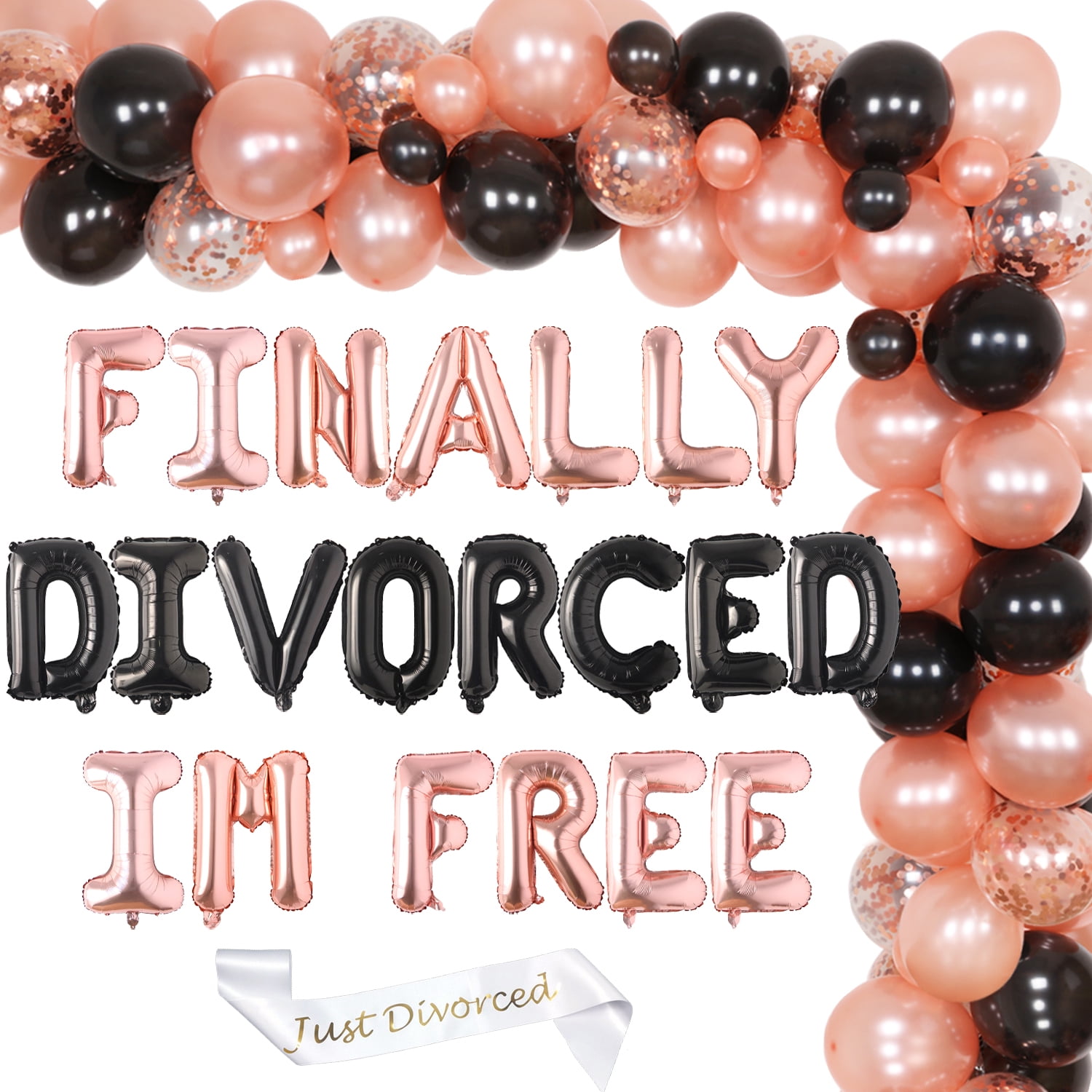 Divorce Party Decorations Finally Divorced Im Free Wine Glass Bottle ...