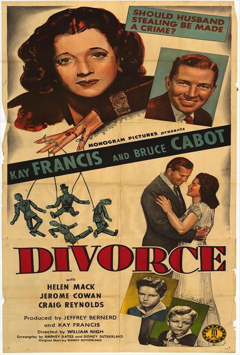 Divorce - movie POSTER (Style A) (27" x 40") (1945) - Walmart.com