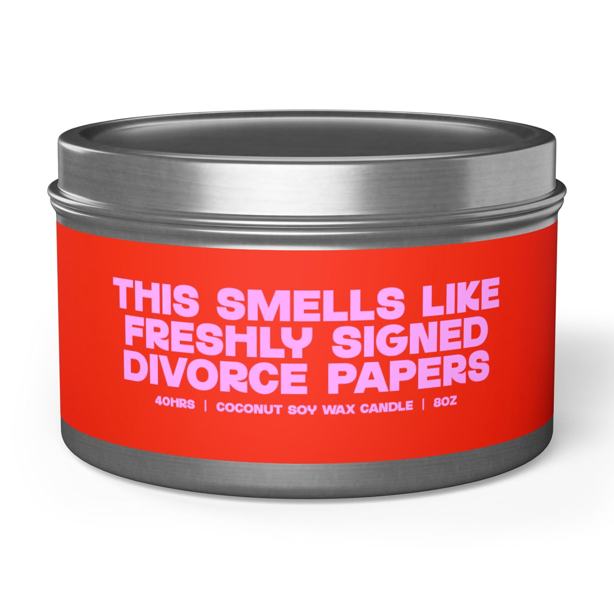Divorced Party friend break up Signed Divorce Papers Congrats Candle ...