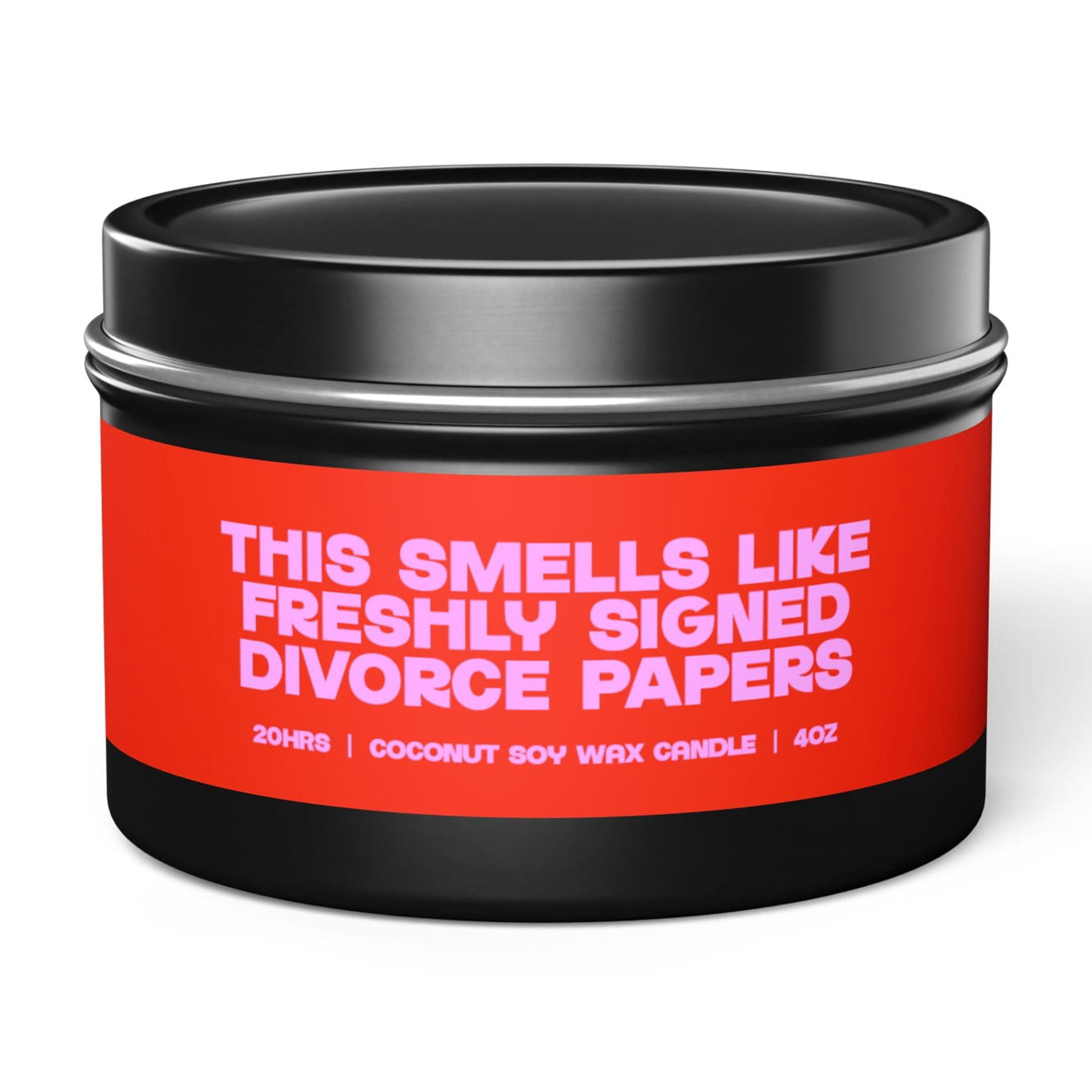 Divorced Party friend break up Signed Divorce Papers Congrats Candle ...