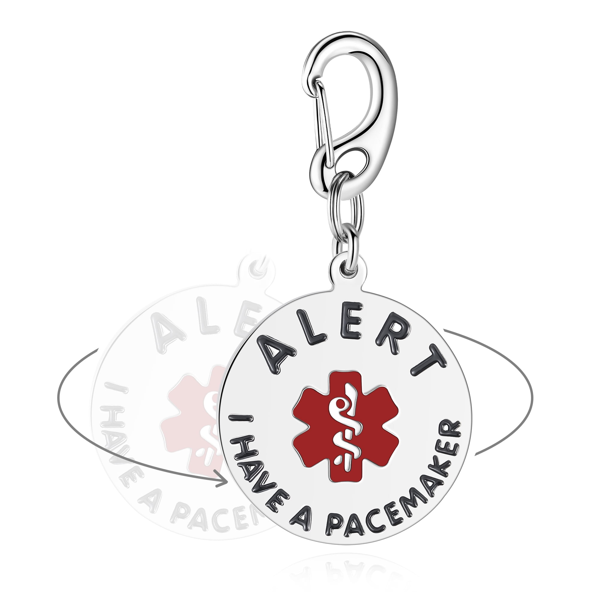 Divoti 1.25" Dual-Sided Stainless Steel Medical Alert Bag Tag - I HAVE ...