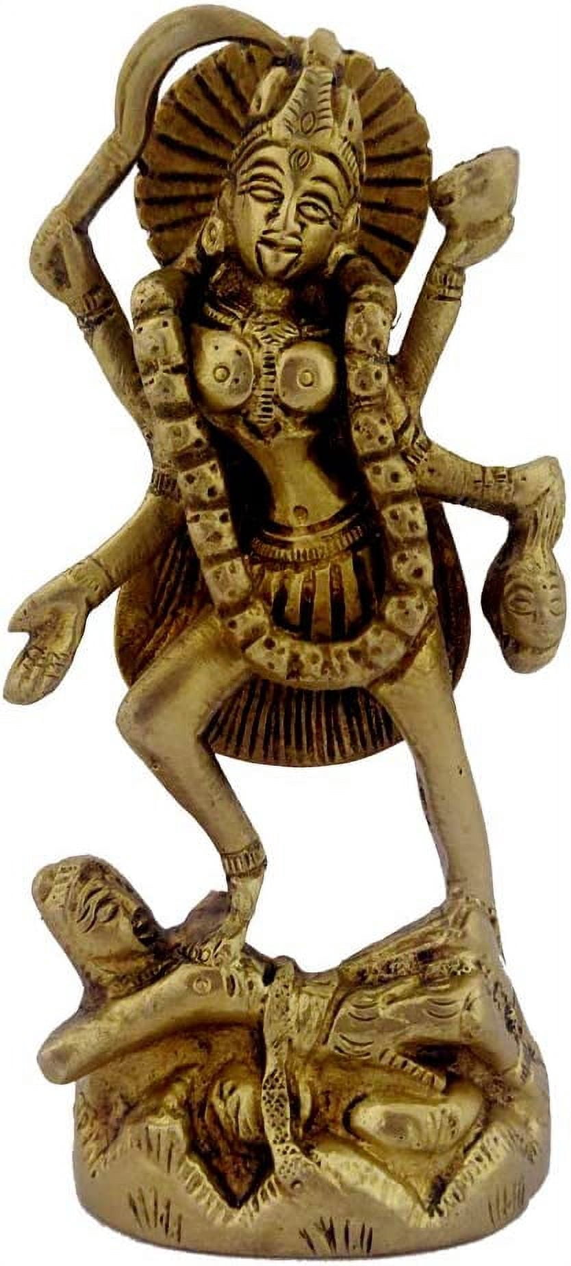 Divya Mantra Hindu Goddess Maha Kali Bhadrakali Swaroop Idol Sculpture ...