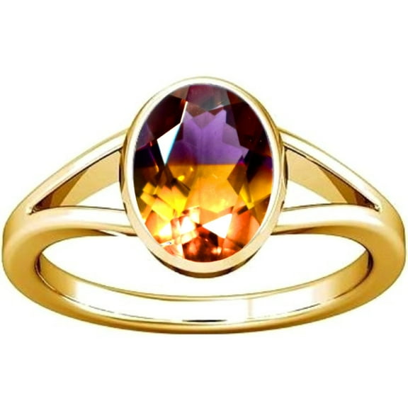 Divya Shakti 5.25-5.50 Carat Aquamarine Beruj Gemstone Panchdhatu Ring ...