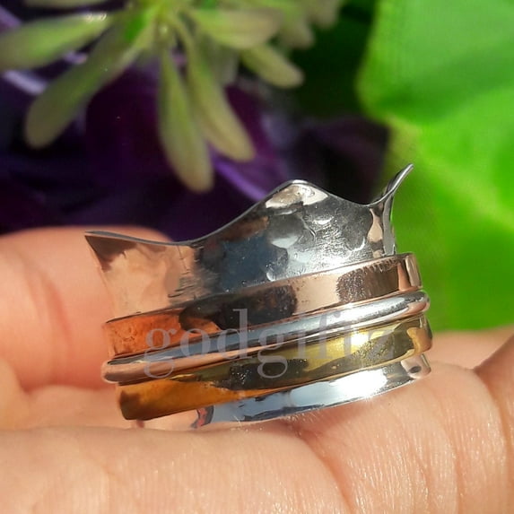 Divya Shakti AAA Spinner Ring, Meditation Ring, Spinning Ring, Thumb ...