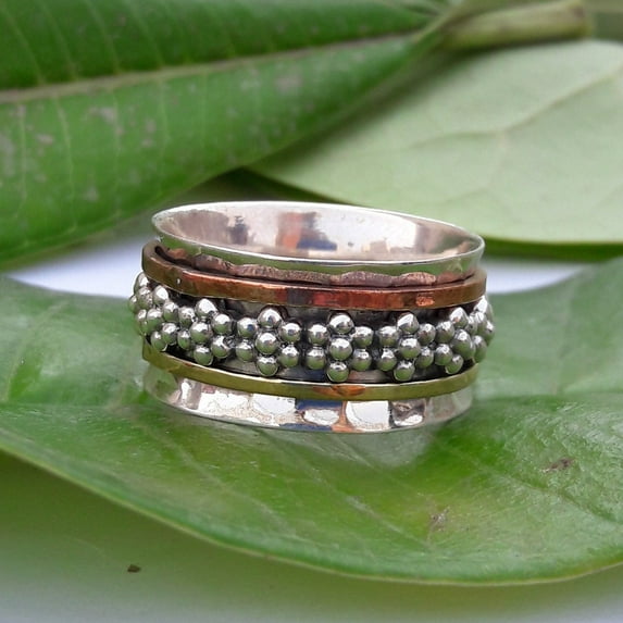 Inisha Creation Handmade Designer Jewelry, Fidget Ring, Spinning Ring ...