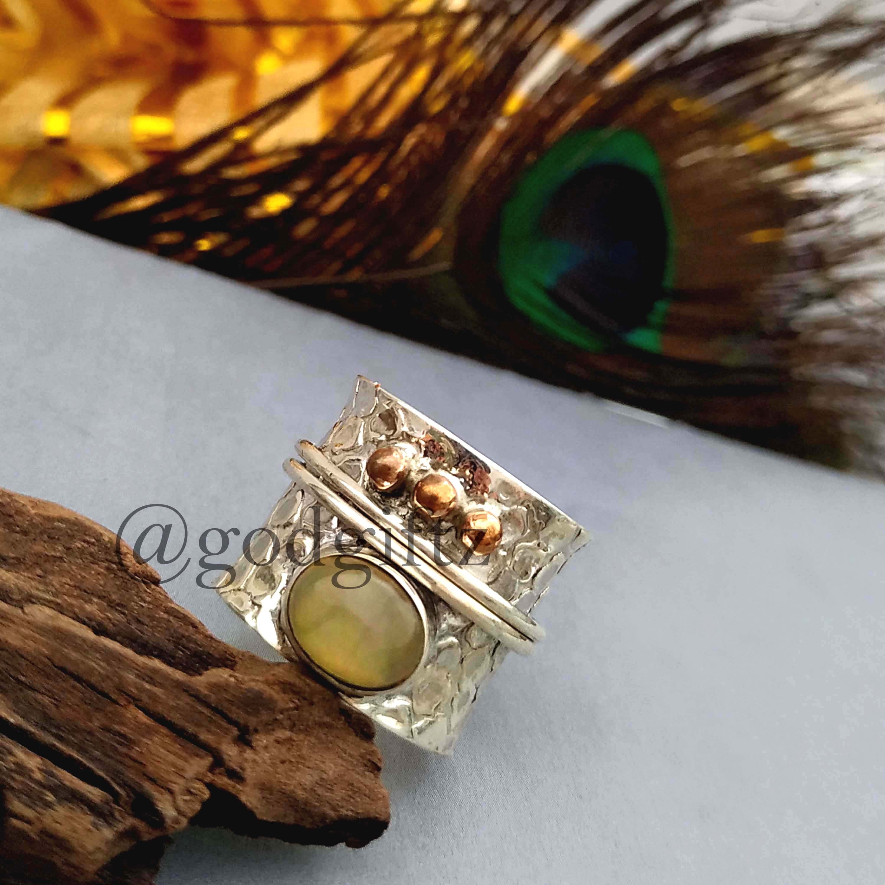 Divya Shakti Stacking Ring - Personalized Jewelry - Ethiopian Opal ...