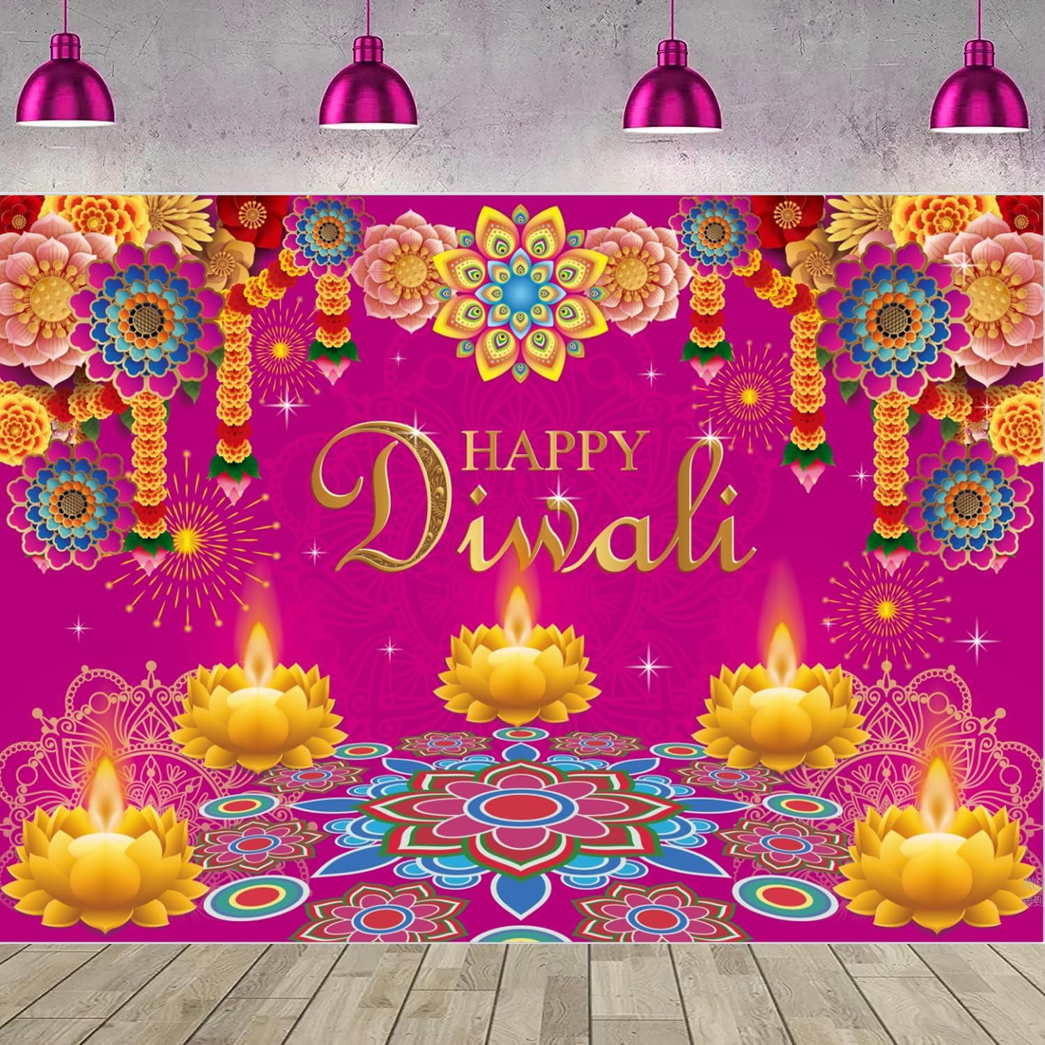Diwali Backdrop Diwali Photography Backdrop Indian Traditional Festival ...