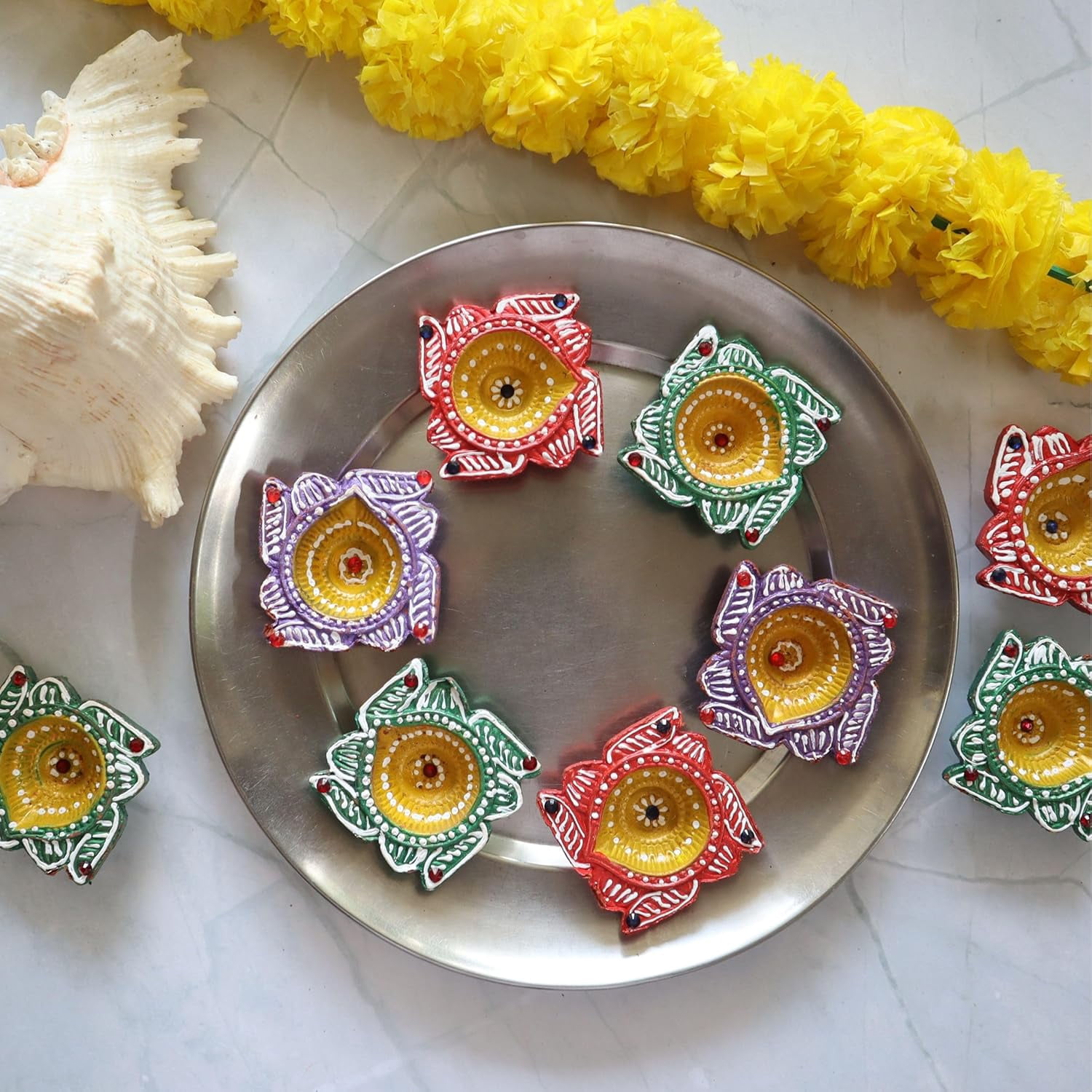 Diwali Decoration Items for Home Decor 6 Diya for Diwali Diyas for ...