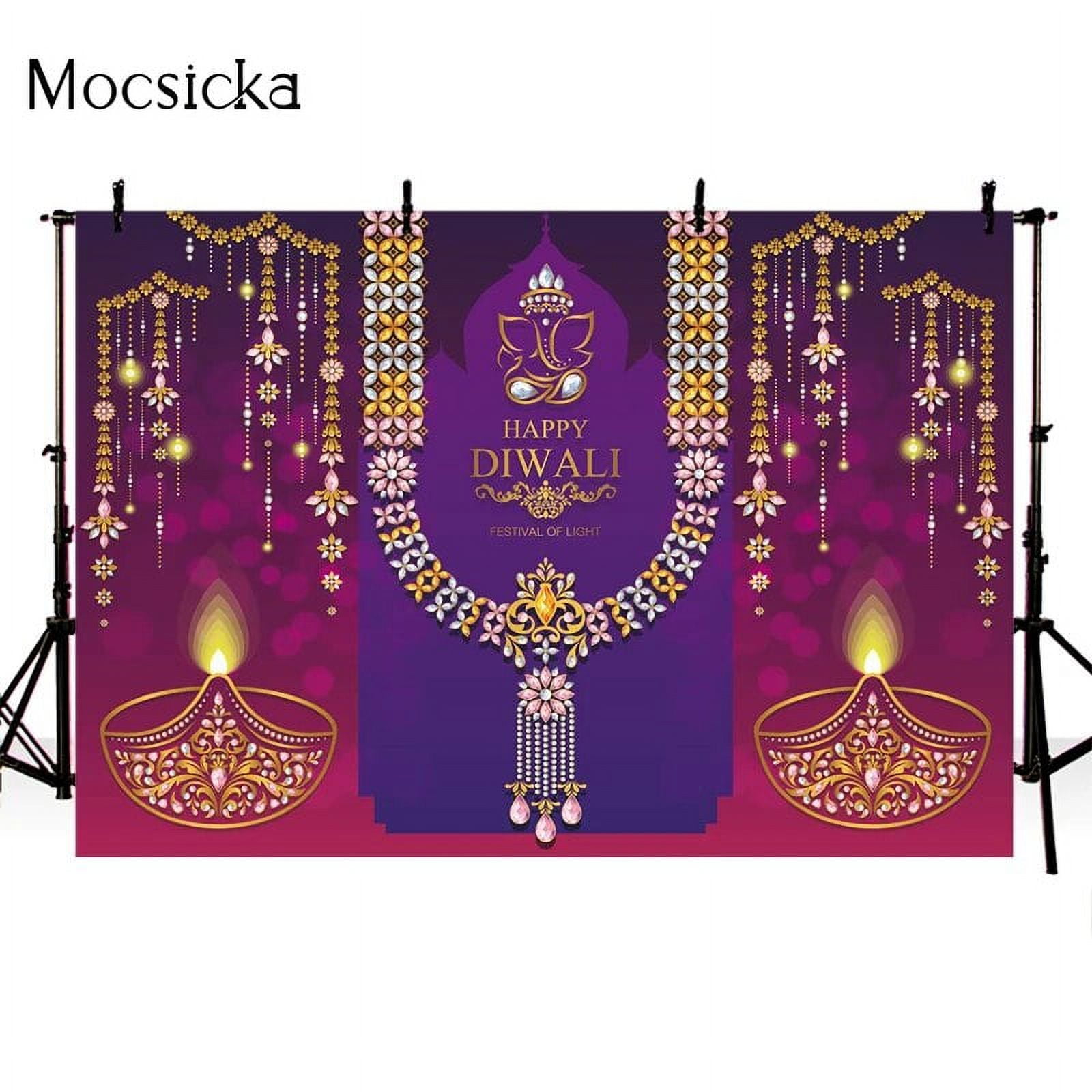 Diwali Festival Party Backdrop for Photography Mural India Diwali ...